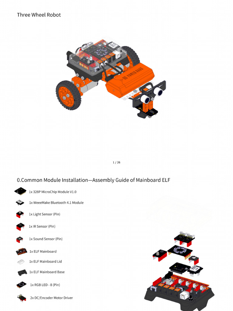 Three Wheel Robot V1.0-En | PDF