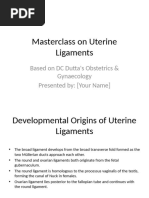 Anatomy of Female Reproductive Ligaments | PDF | Uterus | Ovary