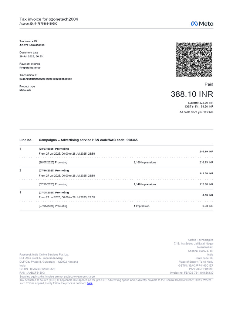 2025-07-29T06-53 Tax Invoice #27 | PDF | Taxes | Government Finances