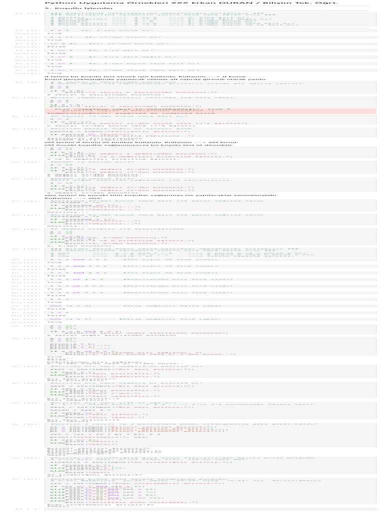 BB Python 5 Kosullu Islemler | PDF
