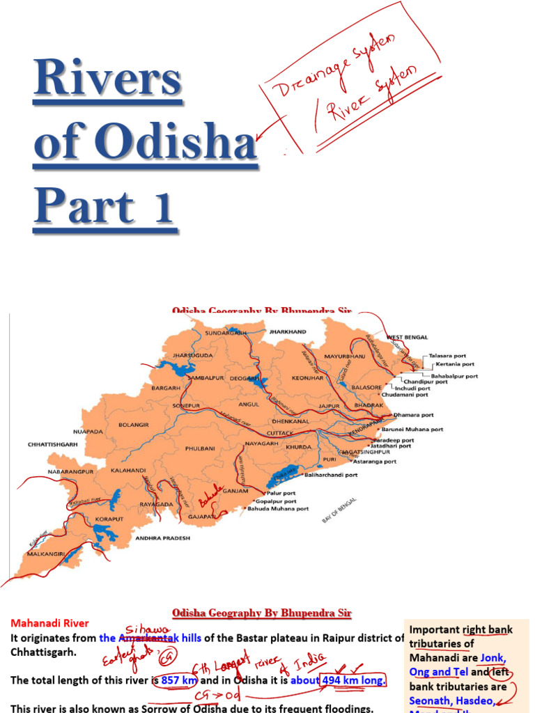 Overview of Odisha's Major Rivers | PDF | Landscape | Physical Geography