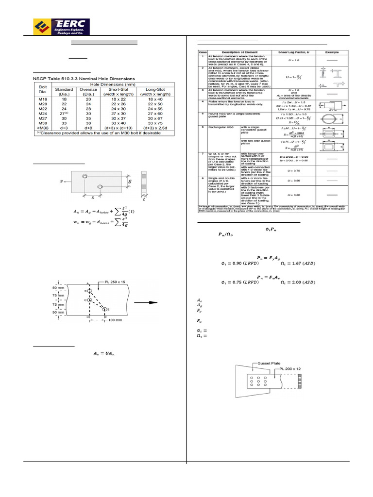 NSCP 2015 Steel Design Review | PDF | Screw | Beam (Structure)