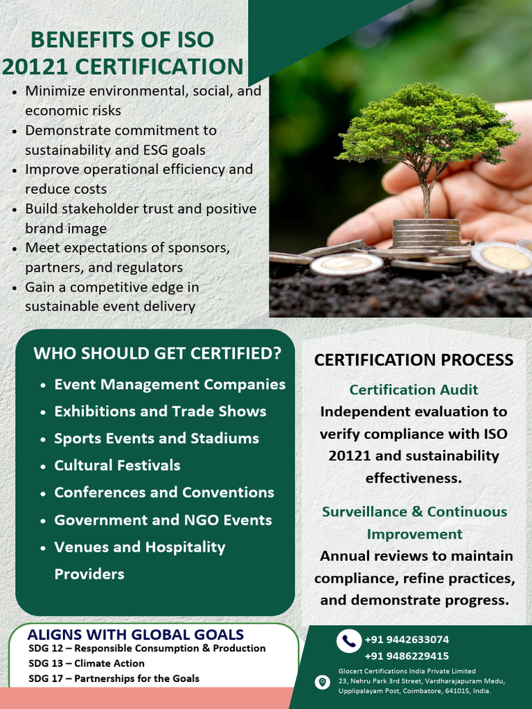 Benefits of ISO 20121 Certification | PDF