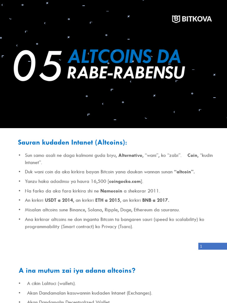 5 - Altcoins Da Rabe-Rabensu | PDF | Cryptocurrency | Applications Of Cryptography