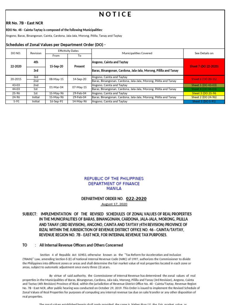 RDO No. 46 - Cainta-Taytay | PDF