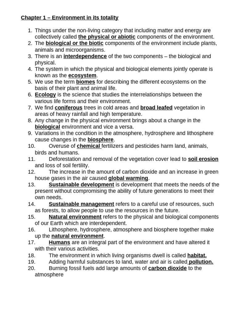 Chapter 1 - Env Obj | PDF
