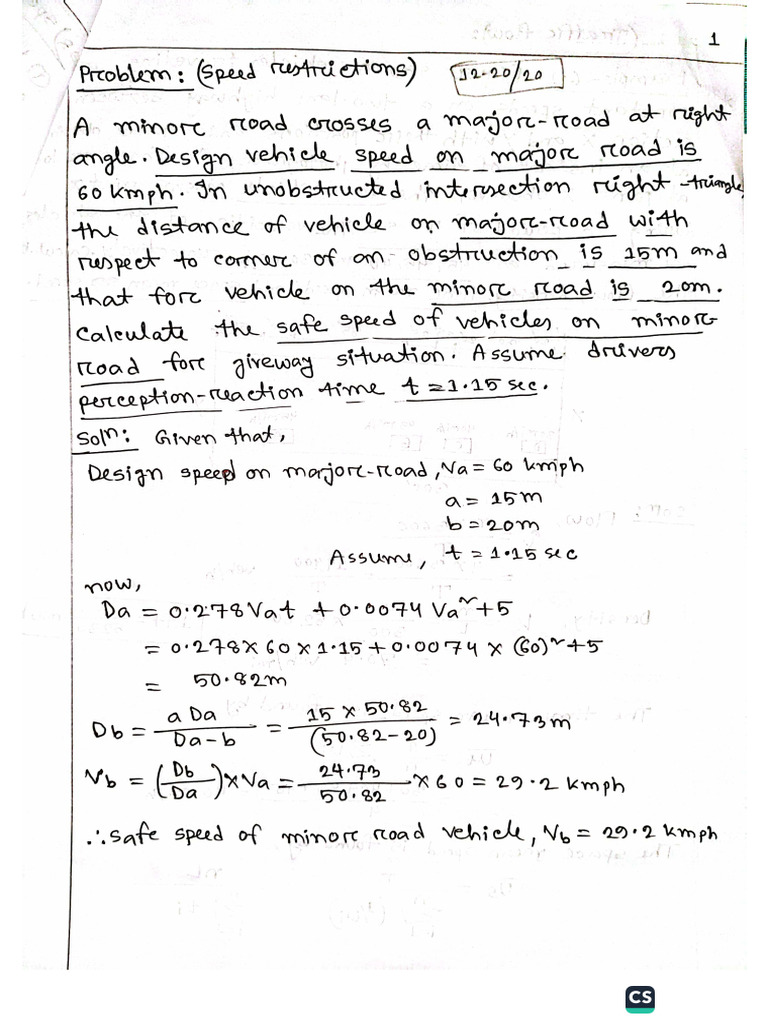 Transportation 3 Math Problem | PDF