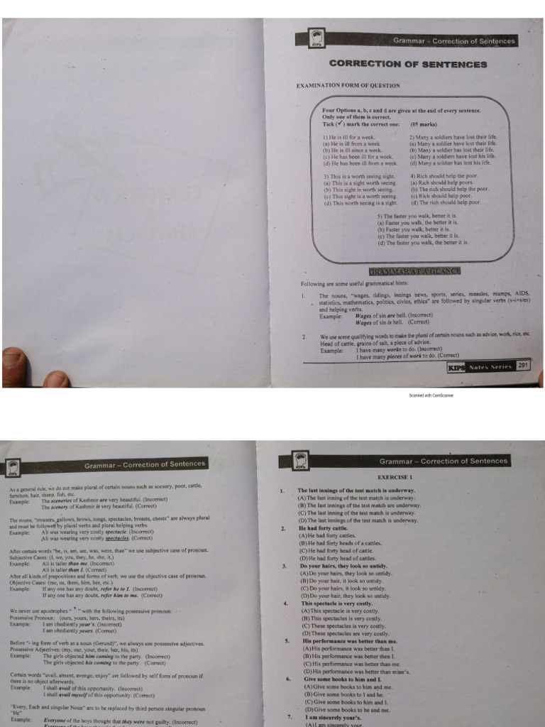 Correction Rules | PDF