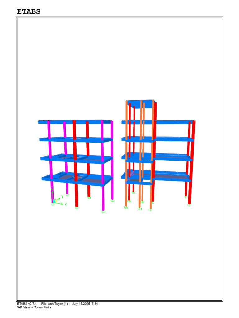 ETABS v9.7.4 Axial Force Diagrams | PDF
