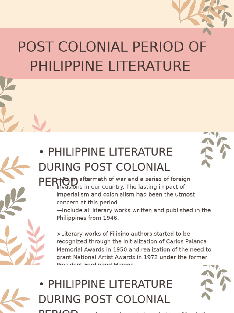 Post Colonial - 20250718 - 120506 - 0000 | PDF | Corazon Aquino | Poetry