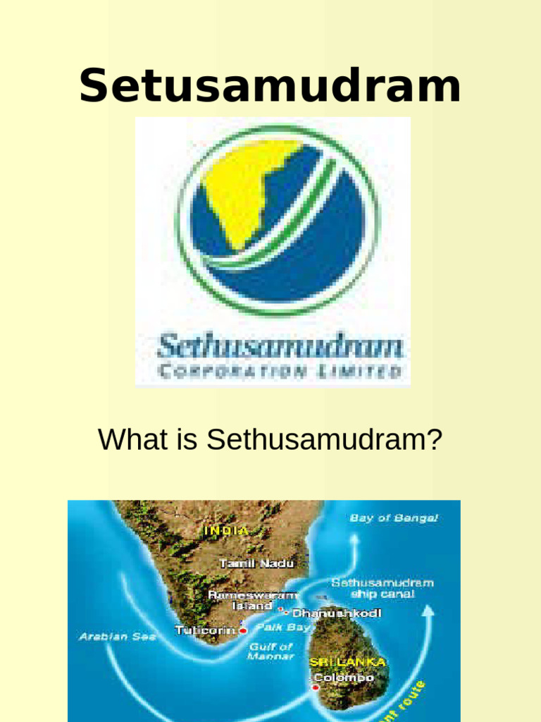 Sethusamudram Project Overview | PDF | Ecology | Oceanography