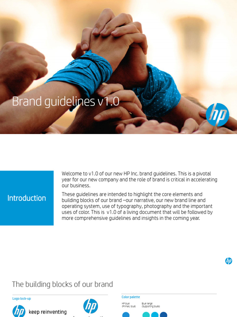 HP Brand Guidelines Overview | PDF | Logos | Typography