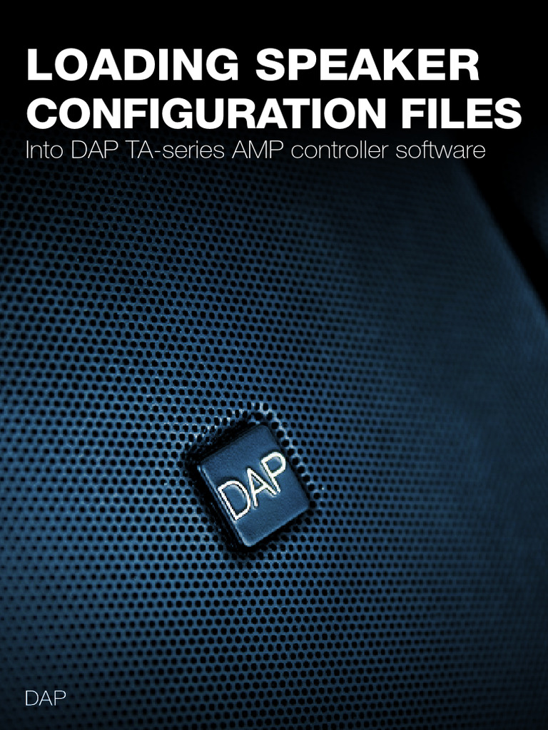 Load Speaker Configurations in DAP AMP | PDF | Loudspeaker | Amplifier