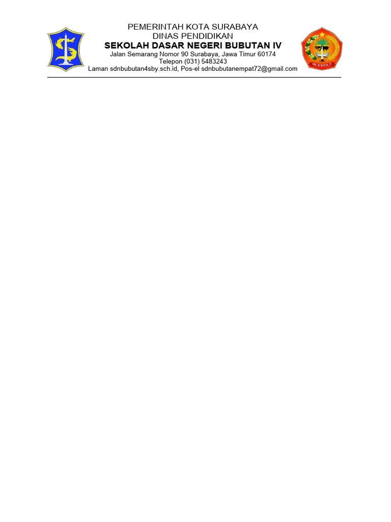Kop Surat Sekolah 2025 | PDF