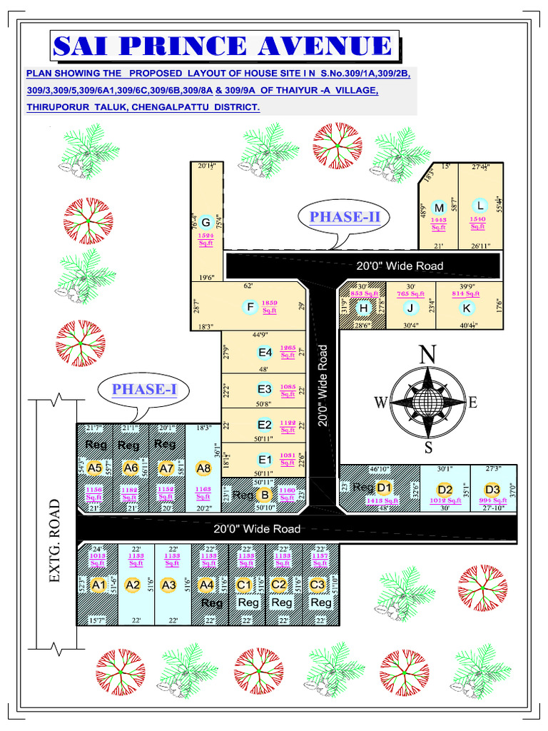 22 - Sai Prince Avenue Layout | PDF