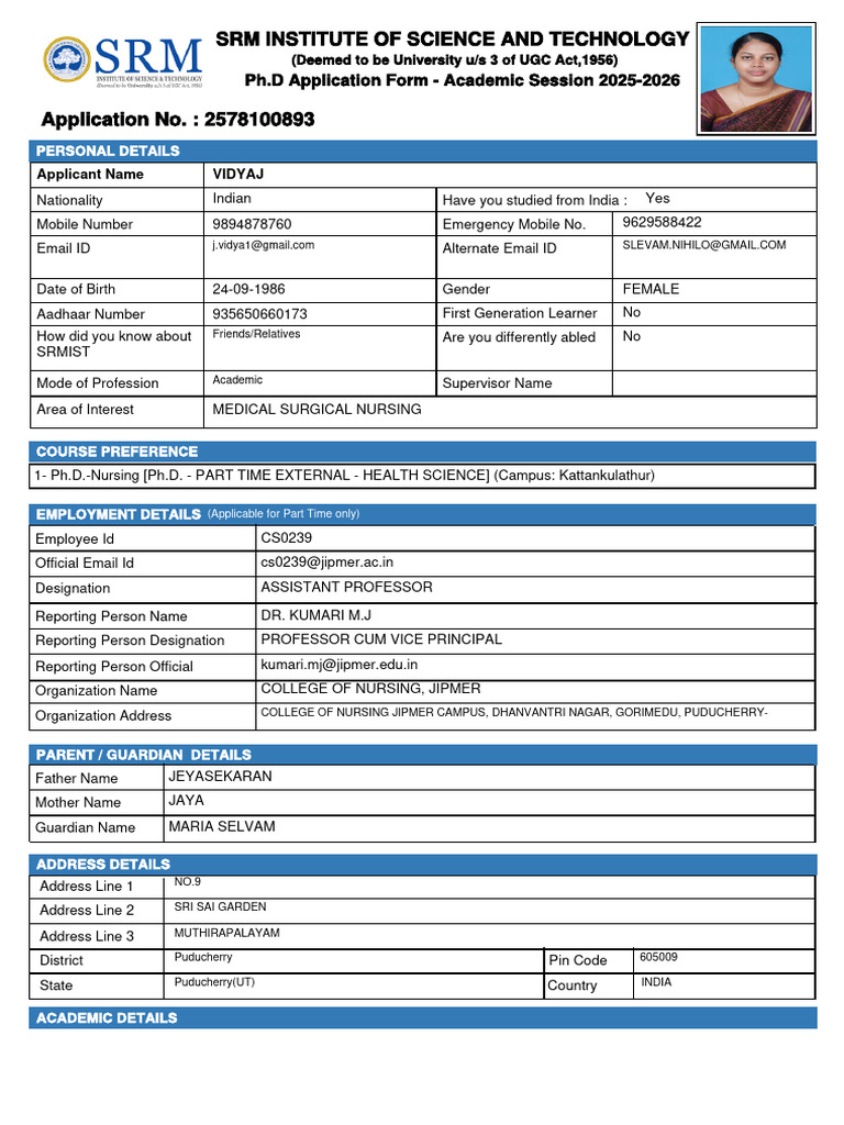 PrintApplication SRM 2025 | PDF