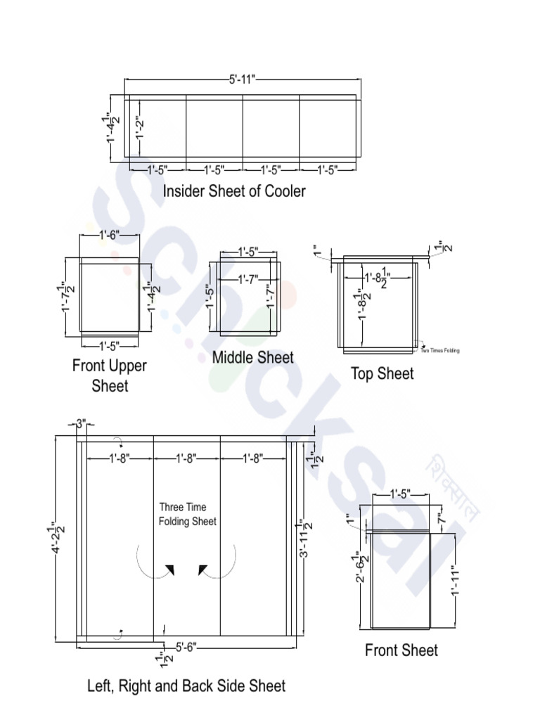 Folding Sheet Dimensions and Layout Guide | PDF