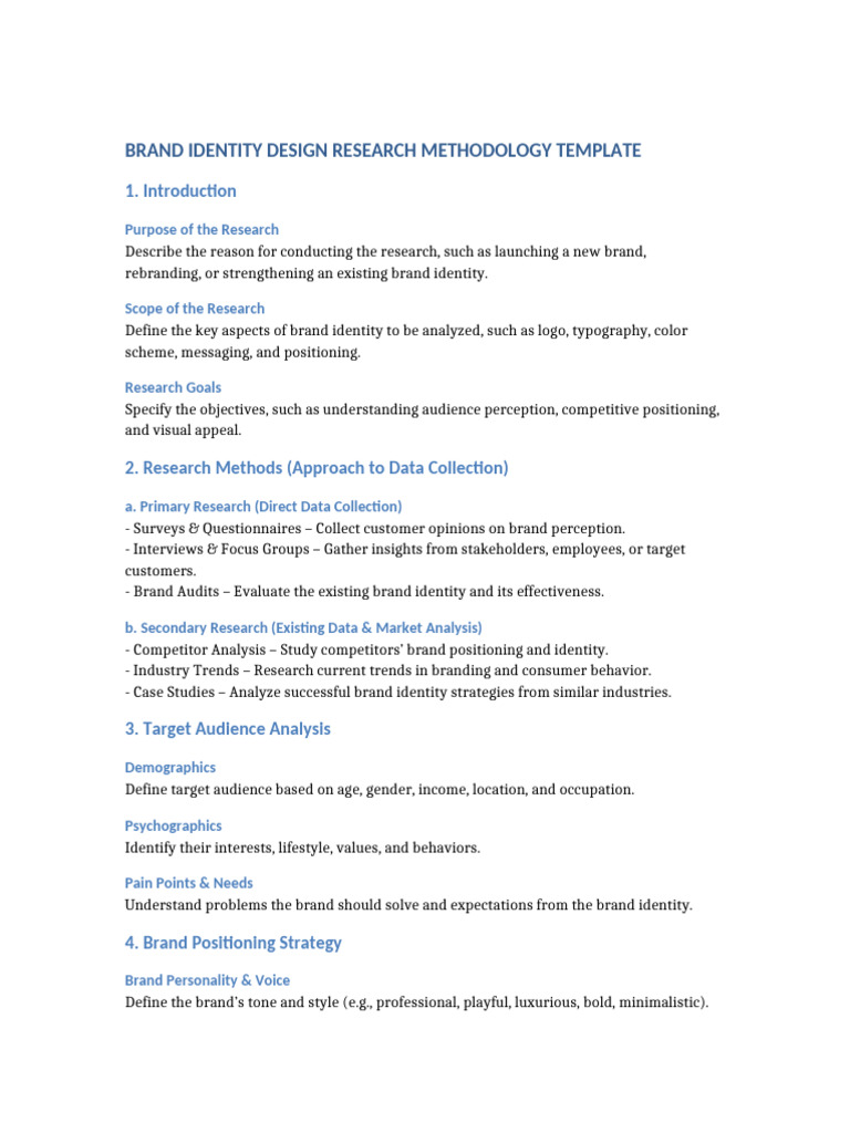 Target Audience in Brand Research Methodology | PDF | Brand | Target ...