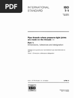 Is 554 1999 | PDF | International Organization For Standardization | Pipe (Fluid Conveyance)