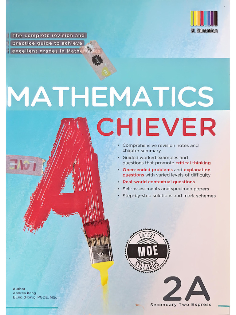 I Sec 2 Math Revision Topic 4-7 - Math Achiever 2A | PDF