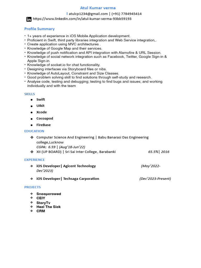 Main Resume | PDF