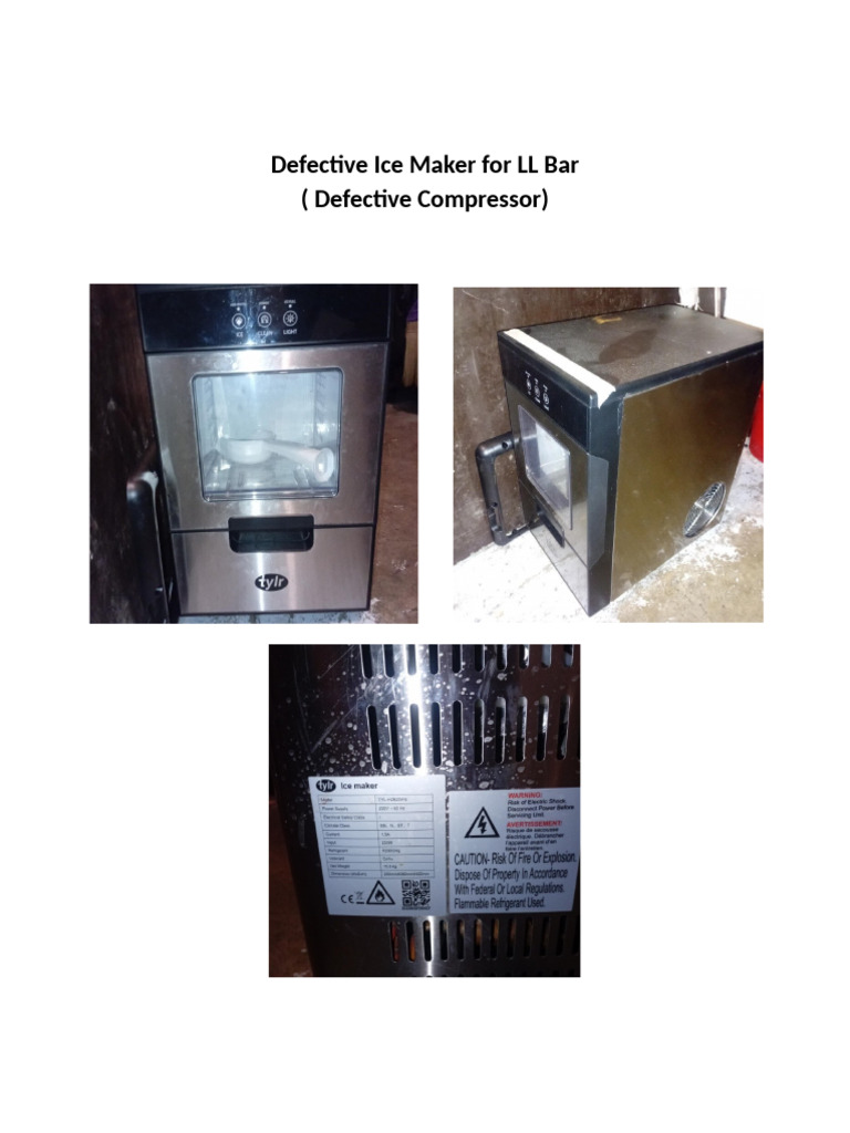Defective Ice Maker | PDF