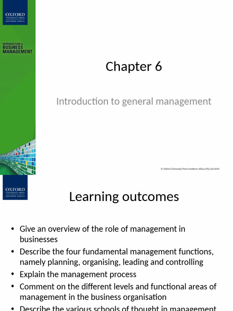 Overview of General Management Functions | PDF | Hierarchy | Information