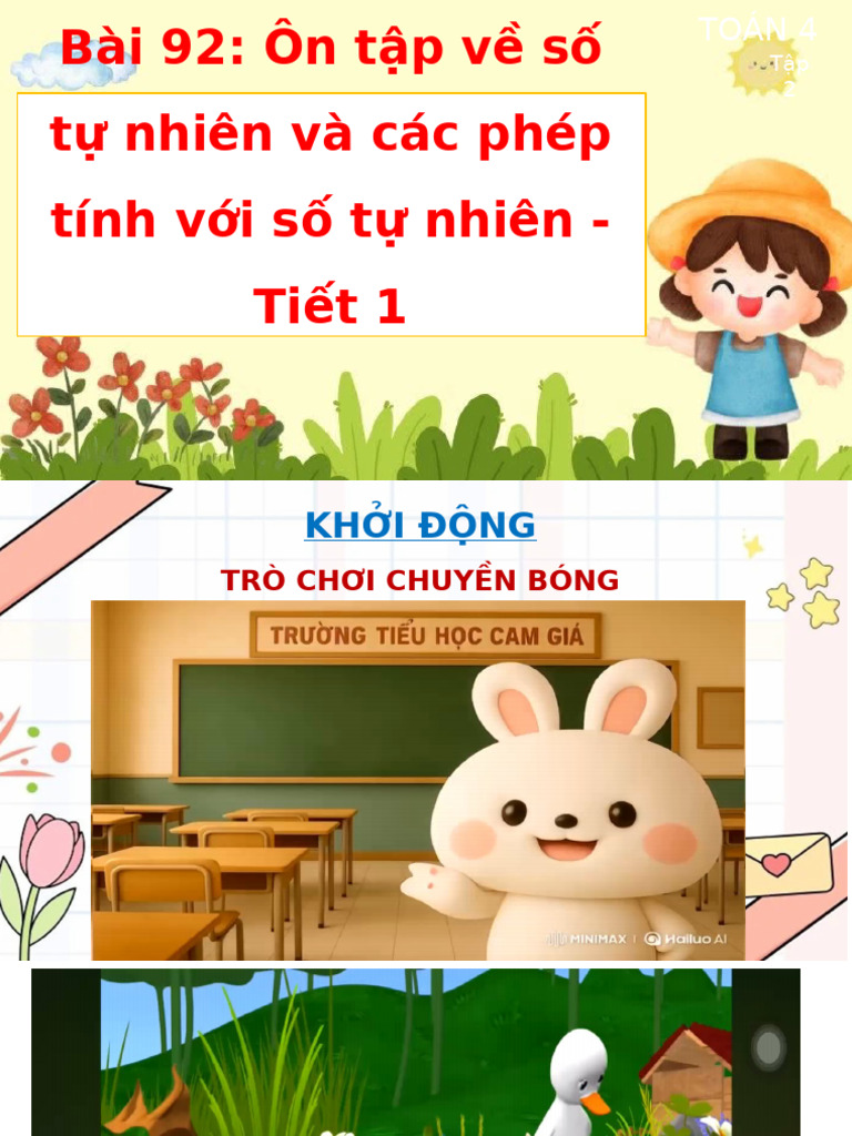 Bai 92 On Tap Ve So Tu Nhien Va Cac Phep Tinh Voi So Tu Nhien Tiet 1 | PDF