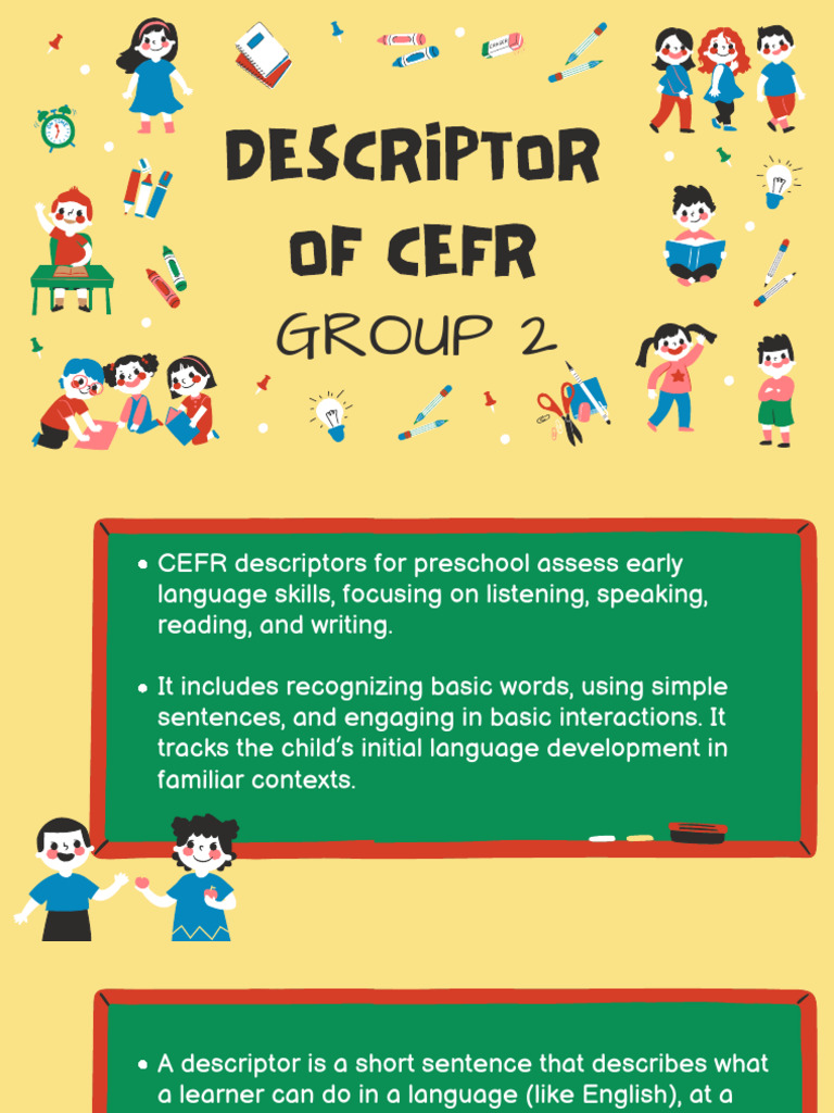 CEFR Pre A1 Descriptors for Preschool | PDF