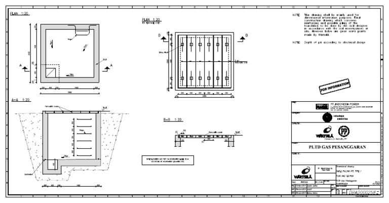 DBAD000258 - Cable Pulling Pit Type 1 - Plan and Section | PDF