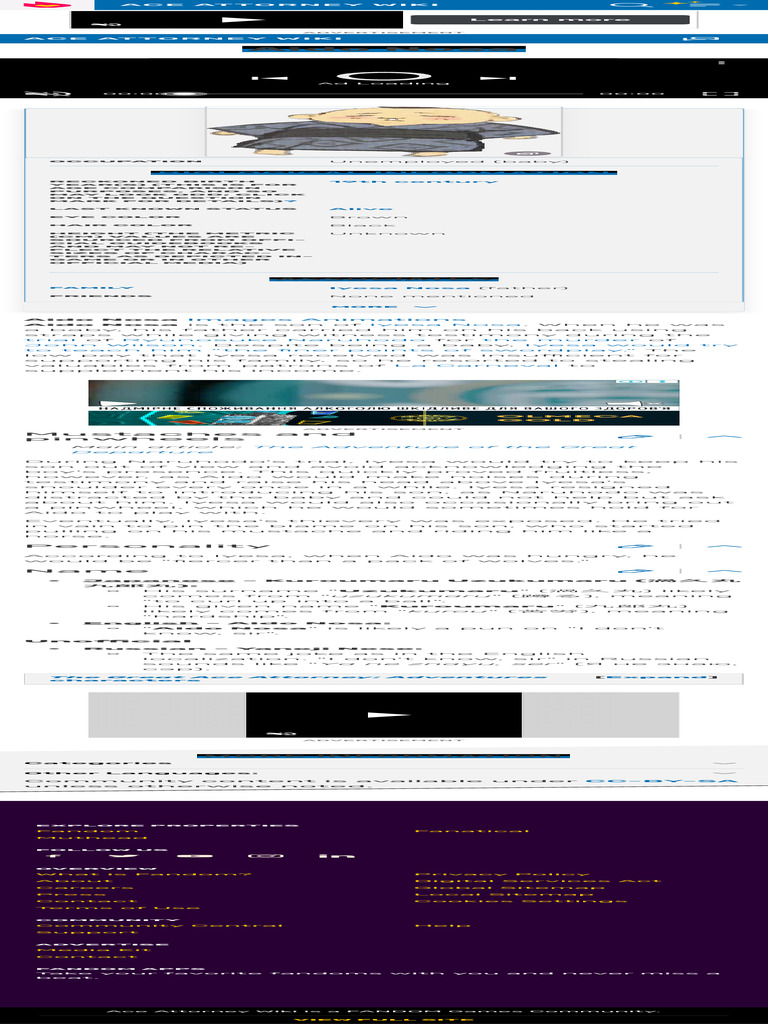 Aido Nosa Ace Attorney Wiki Fandom | PDF