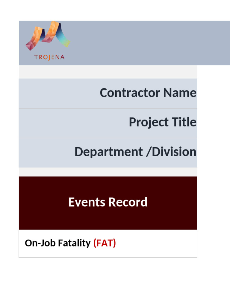 Monthly Safety Statistics Report - MAY 2025 - CFHEC | PDF | Occupational Safety And Health ...