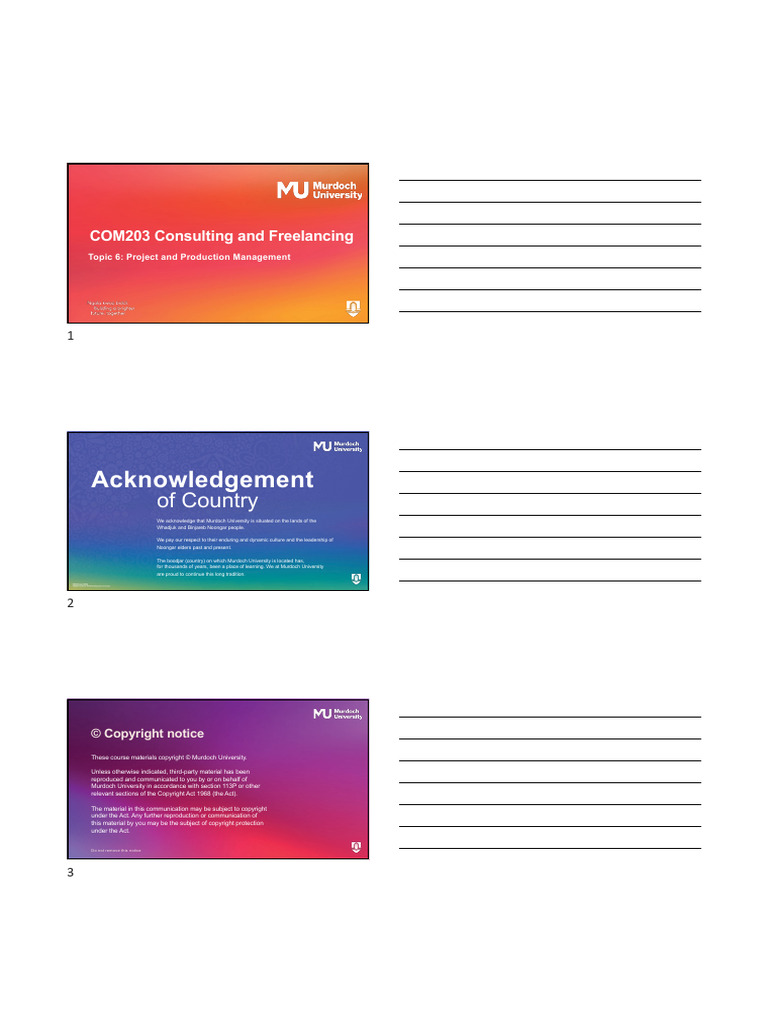 COM203 Topic 6 S2 2025 - Project and Production Management | PDF | Software Development Process ...