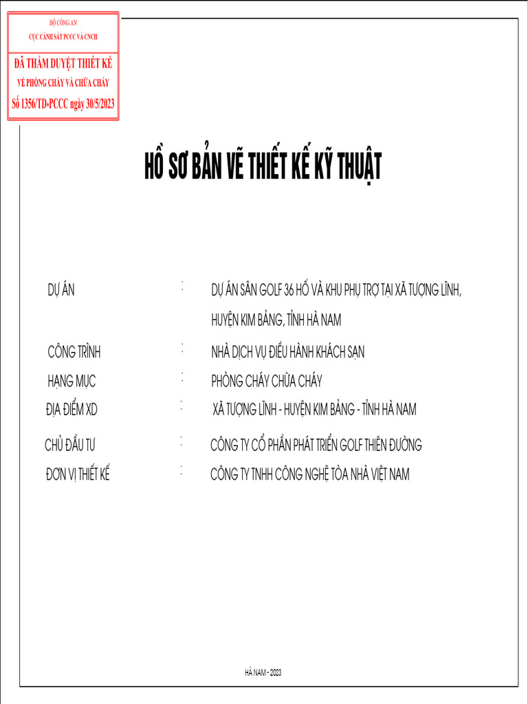 1.ban Ve TD PCCC | PDF
