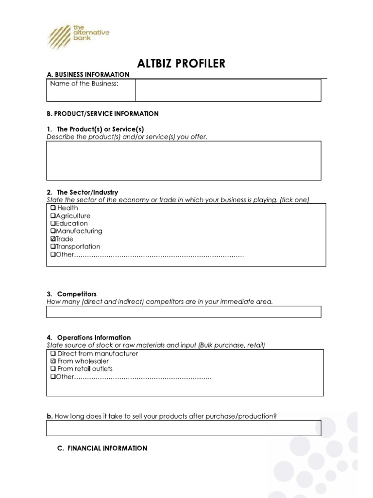 Altbiz Profiler PDF SB | PDF