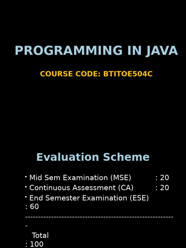 3.2 OOP in JAVA | PDF | Java (Programming Language) | Class (Computer ...