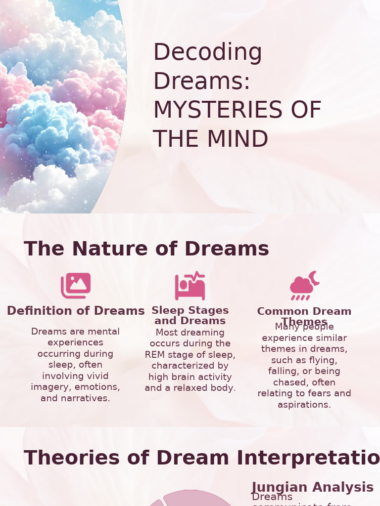 Understanding Dreams and Their Meanings | PDF | Dream | Unconscious Mind