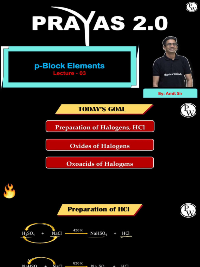 P-Block Elements - 03 - Class Notes | PDF