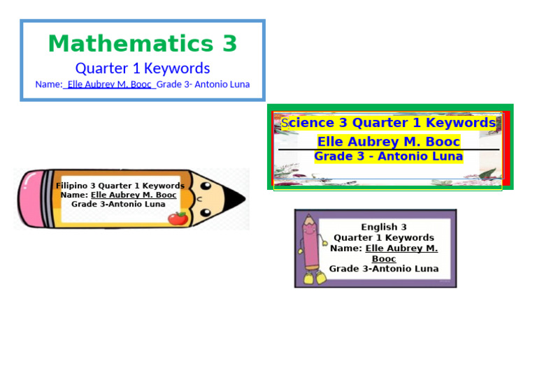 Science Key Words Lay Out6 | PDF