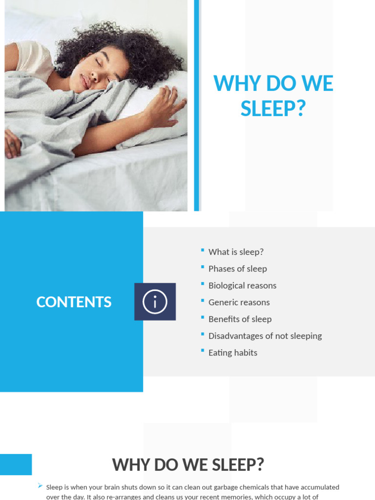 Understanding the Importance of Sleep | PDF | Sleep | Rapid Eye ...