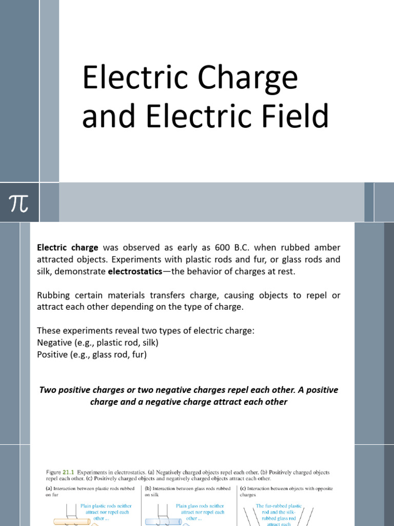 Electric Charge and Electric Field | PDF | Electric Charge | Electric Field