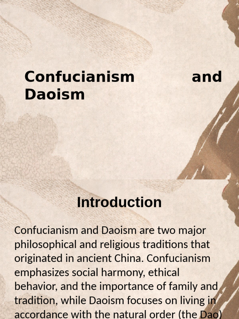 Confucianism vs. Daoism: Key Concepts | PDF | Confucianism | Tao