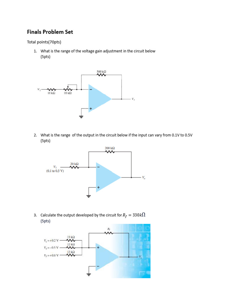 ECE 102 Problem Set | PDF