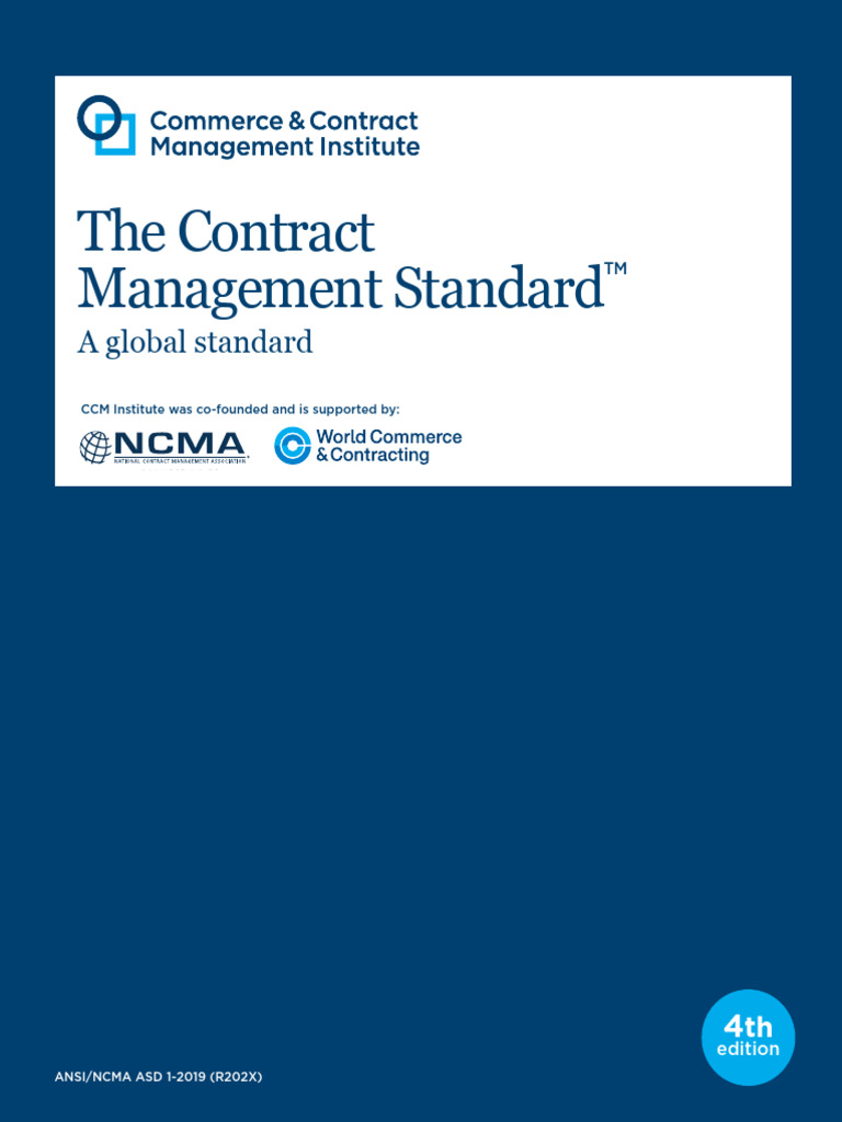Contract Management Standard | PDF | Procurement | Regulatory Compliance