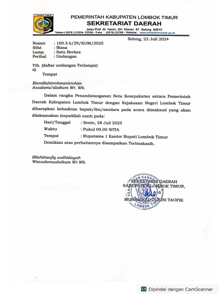 Undangan Mou Kejaksaan | PDF