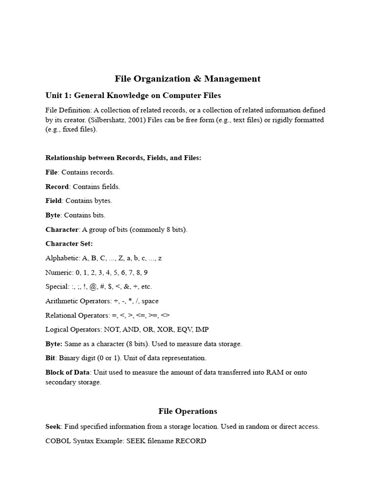 Com 226 Summary - 250709 - 042846 | PDF | Computer Data Storage | Hard ...