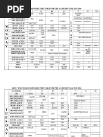 I SEM VTU Examination Time Table 2024-25 | PDF