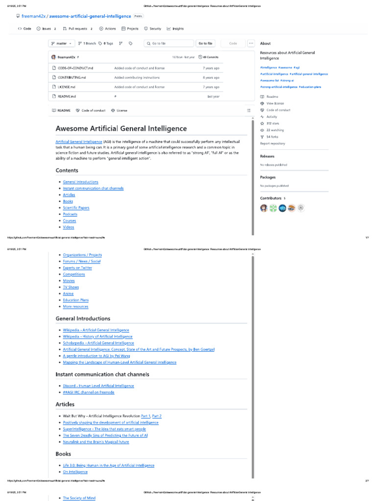 Artificial General Intelligence Agi Repo | PDF