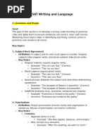 SAT Grammar Rules | PDF