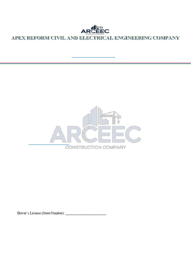 ARCEEC Employment Application Form | PDF | Employment | Felony